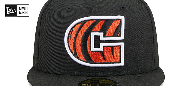 Cincinnati Bengals DECEPTOR Black Fitted Hat by New Era