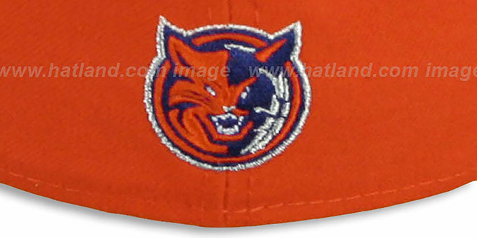 Charlotte Bobcats ESPN INNER LOCKED Orange-Royal Fitted Hat