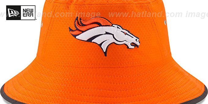 Broncos 2017 NFL TRAINING BUCKET Orange Hat by New Era