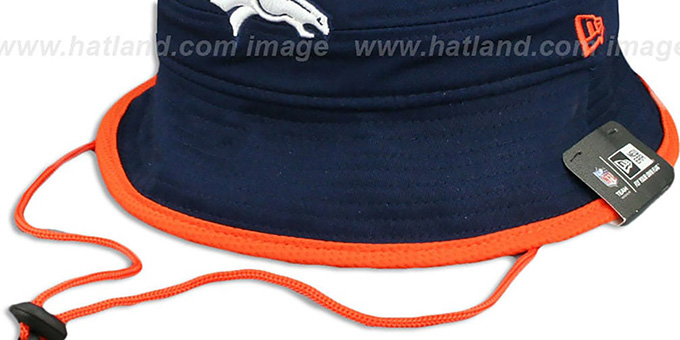 Denver Broncos BASIC-ACTION Navy Bucket Hat by New Era