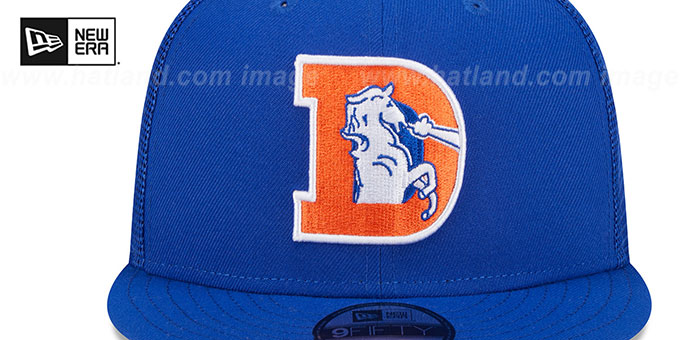 Denver Broncos THROWBACK TEAM-BASIC TRUCKER SNAPBACK Royal Hat