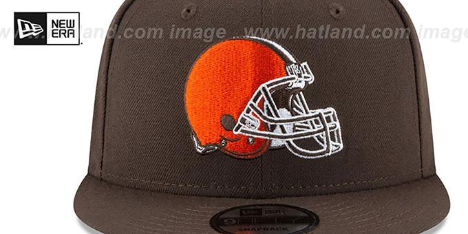 Cleveland Browns TEAM-BASIC SNAPBACK Brown Hat by New Era