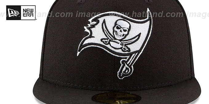 Tampa Bay Buccaneers NFL TEAM-BASIC Black-White Fitted Hat