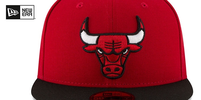 Chicago Bulls 2T NBA TEAM-BASIC Red-Black Fitted Hat