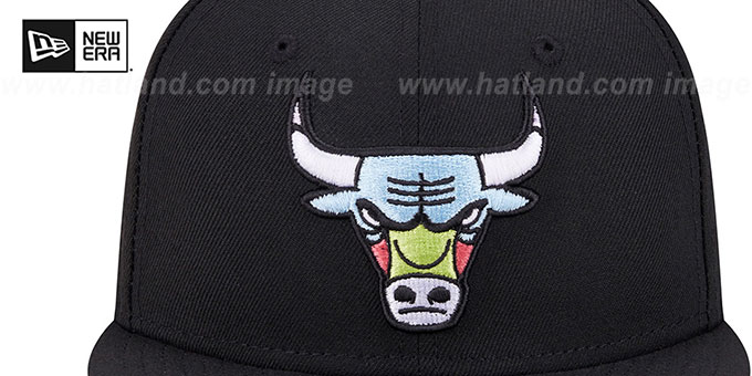 Chicago Bulls COLOR PACK SIDE-PATCH Black Fitted Hat