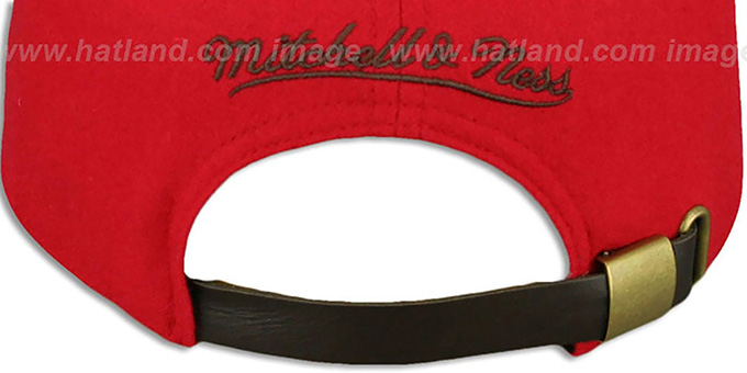 Chicago Bulls TC-BROWN SUEDE STRAPBACK Hat Mitchell and Ness