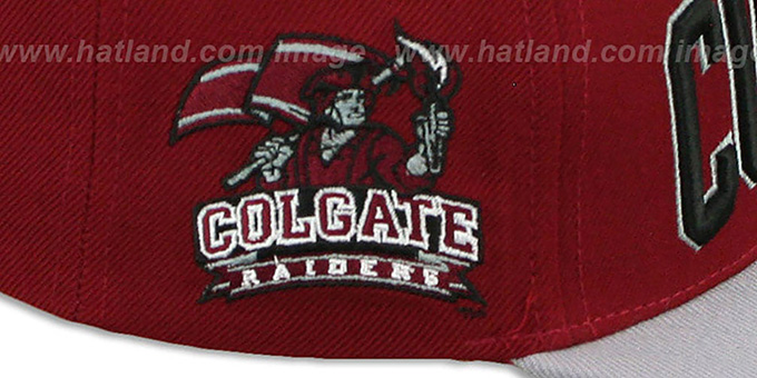 Colgate LACROSSE SUPER-ARCH SNAPBACK Burgundy-Grey Hat by Zephyr