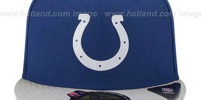 Indianapolis Colts 2015 NFL DRAFT Royal-Grey Fitted Hat