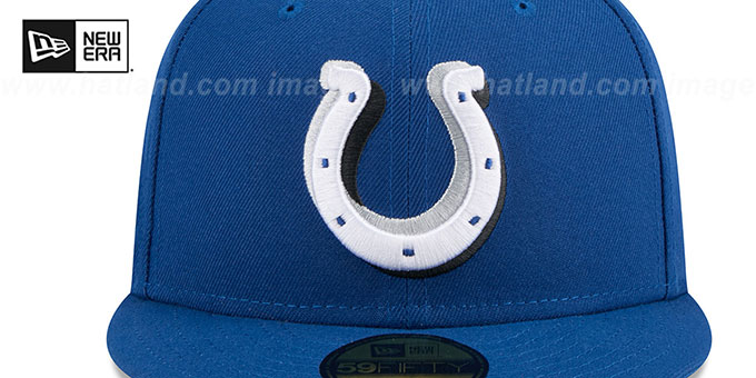 Indianapolis Colts 2024 NFL DRAFT Royal Fitted Hat