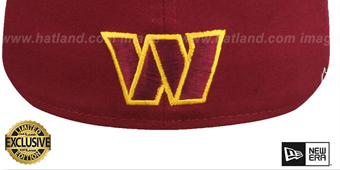Washington Commanders NFL LIGATURE Burgundy Fitted Hat