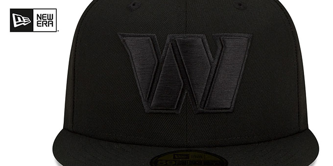 Washington Commanders NFL TEAM-BASIC BLACKOUT Fitted Hat