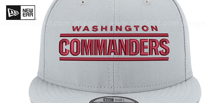 Washington Commanders TEAM-WORDMARK SNAPBACK Grey Hat