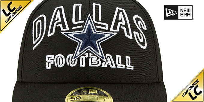 Dallas Cowboys LOW-CROWN ALT NFL VIRTUAL DRAFT Black Fitted Hat
