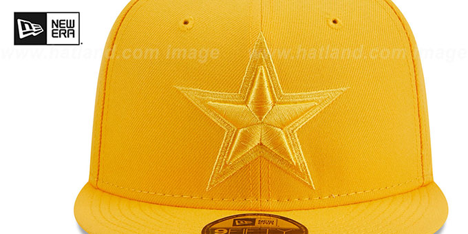 Dallas Cowboys TONAL TEAM-BASIC SNAPBACK Gold Hat by New Era