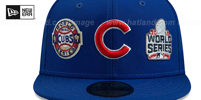 Chicago Cubs HISTORIC CHAMPIONS Royal Fitted Hat by New Era