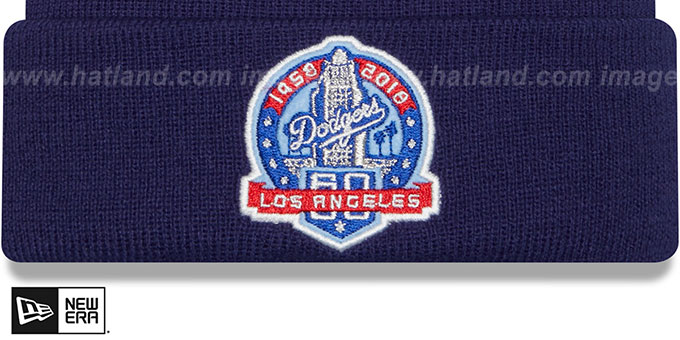 Los Angeles Dodgers RETRO-CUFF Knit Beanie by New Era