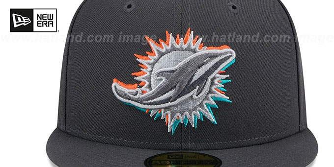 Miami Dolphins 2024 ONSTAGE NFL DRAFT Grey Fitted Hat