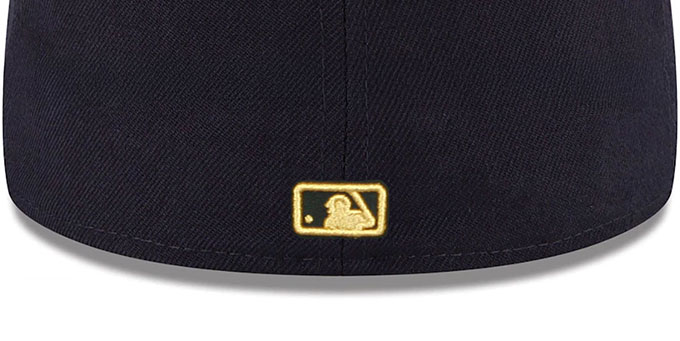 Montreal Expos GOLD-METALLIC Black Fitted Hat by New Era
