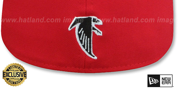 Atlanta Falcons THROWBACK NFL SHIELD-BASIC Red Fitted Hat