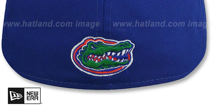 Florida NCAA TEAM-SCRIPT Royal Fitted Hat by New Era