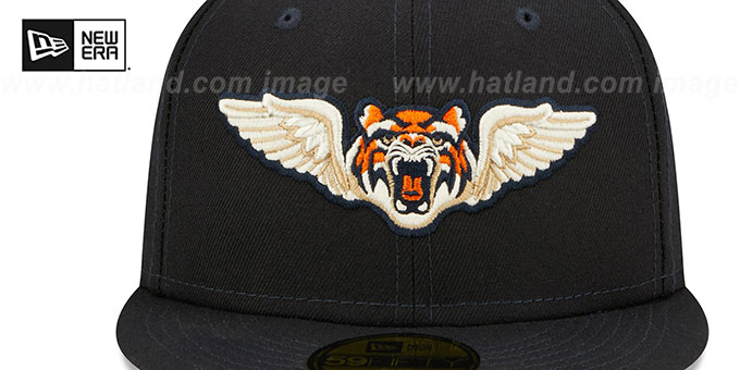 Lakeland Flying Tigers MILB ONFIELD GAME Navy Fitted Hat