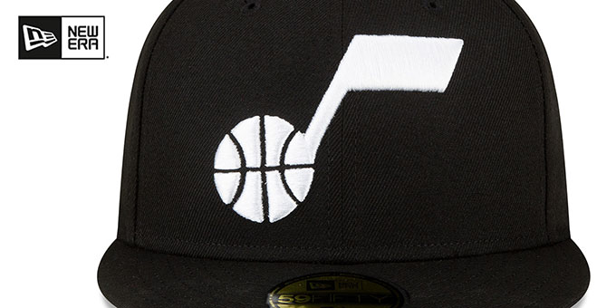 Utah Jazz NBA TEAM-BASIC Black Fitted Hat by New Era