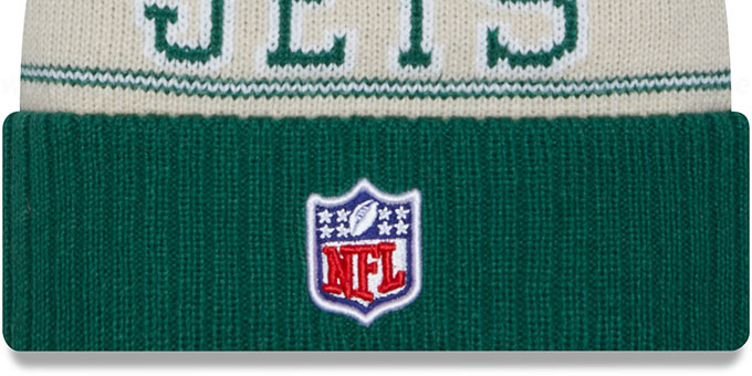 New York Jets 2023 HISTORIC SIDELINE Knit Beanie Hat