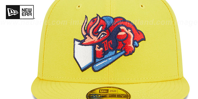 Jacksonville Jumbo Shrimp THEME NIGHT Yellow Fitted Hat