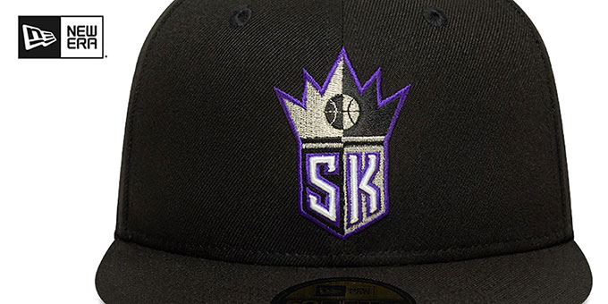 Sacramento Kings NBA CLASSIX Black Fitted Hat by New Era