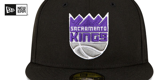 Sacramento Kings NBA TEAM-BASIC Black Fitted Hat by New Era