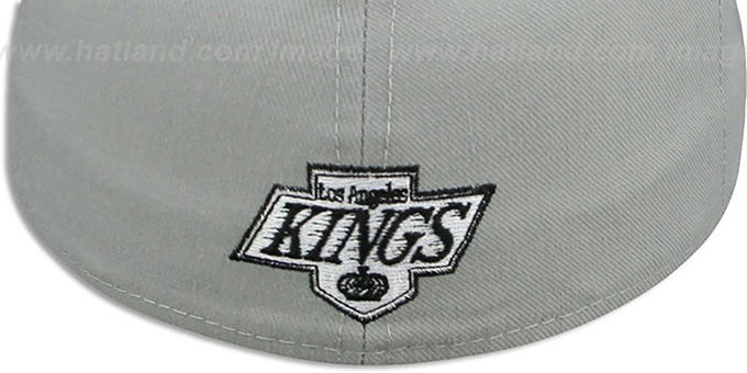 Los Angeles Kings SCRIPT TEAM-BASIC Grey-Black Fitted Hat