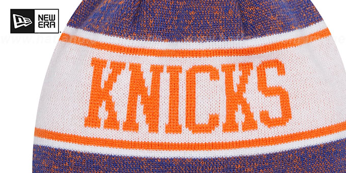 New York Knicks BANNER Knit Beanie Hat by New Era