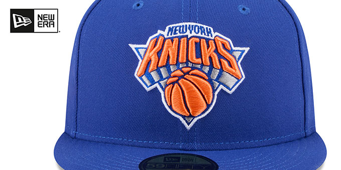 New York Knicks NBA TEAM-BASIC Royal Fitted Hat by New Era