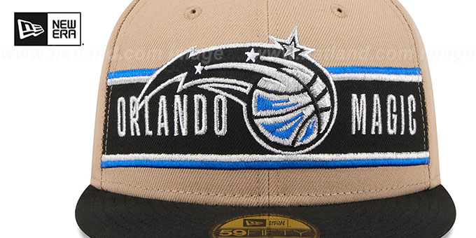 Orlando Magic 2024 NBA DRAFT Camel-Black Fitted Hat