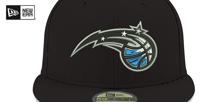 Orlando Magic NBA TEAM-BASIC Black Fitted Hat by New Era