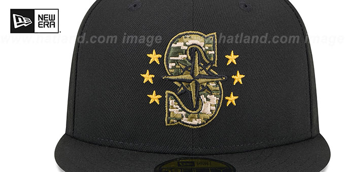 Seattle Mariners 2024 ARMED FORCES STARS N STRIPES Hat