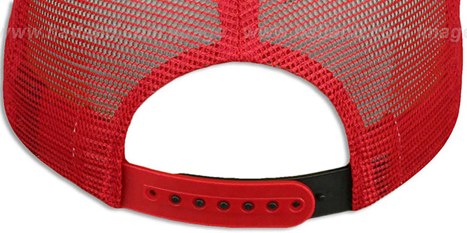 Maryland TROPICAL MESH SNAPBACK Red-Gold Hat by Zephyr