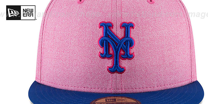 New York Mets 2018 MOTHERS DAY Pink-Royal Fitted Hat