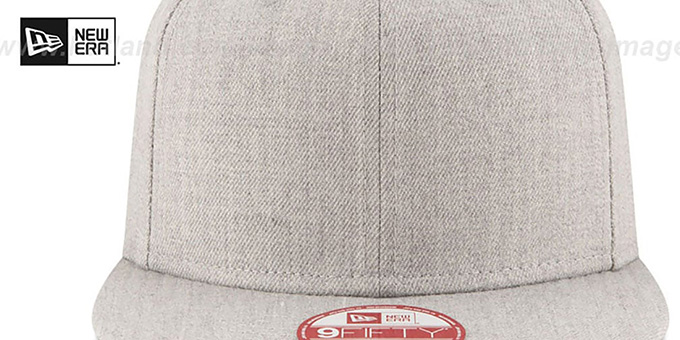New Era BLANK SNAPBACK Heather Grey Hat
