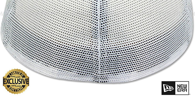 New Era MESH-BACK 59FIFTY-BLANK Charcoal ST-White Fitted Hat