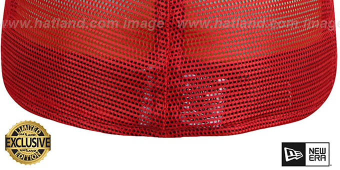 New Era MESH-BACK 59FIFTY-BLANK Red-Red Fitted Hat