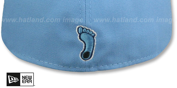 North Carolina NCAA TEAM-BASIC Sky Fitted Hat by New Era