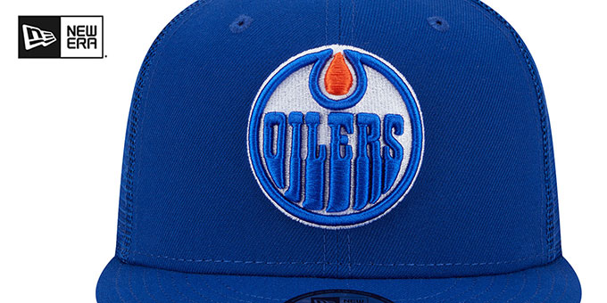Edmonton Oilers TEAM-BASIC TRUCKER SNAPBACK Royal Hat