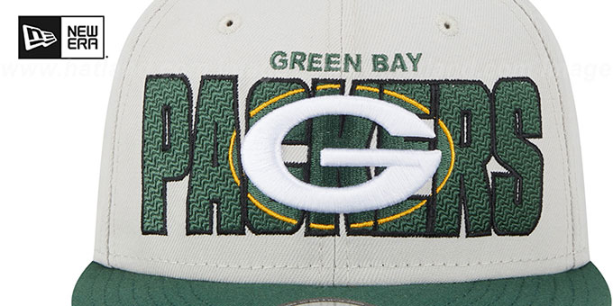 Green Bay Packers 2023 NFL DRAFT SNAPBACK Stone-Green Hat