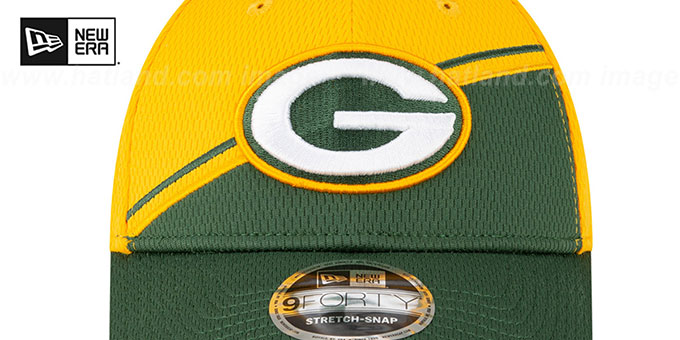 Green Bay Packers DASHMARK SIDELINE SNAPBACK Gold-Green Hat