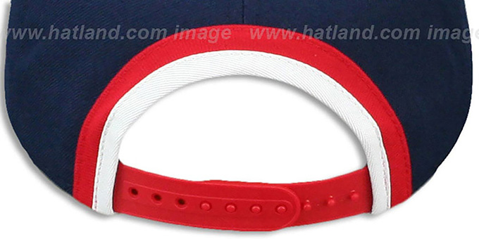 New England Patriots BINDBACK TB SNAPBACK Navy-Red Hat