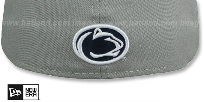 Penn State NCAA TEAM-SCRIPT Grey Fitted Hat by New Era