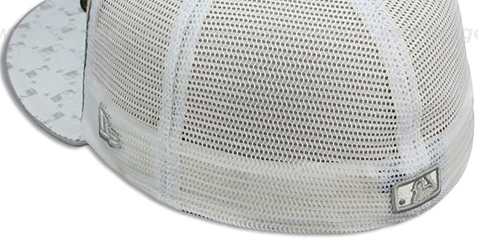 Philadelphia Phillies MLB FLOCKING MESH-BACK White Fitted Hat