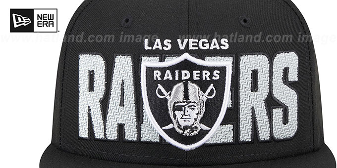 Las Vegas Raiders 2023 NFL DRAFT Black Fitted Hat by New Era