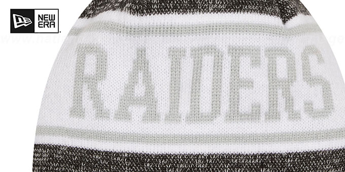 Kansas City Raiders BANNER Knit Beanie Hat by New Era